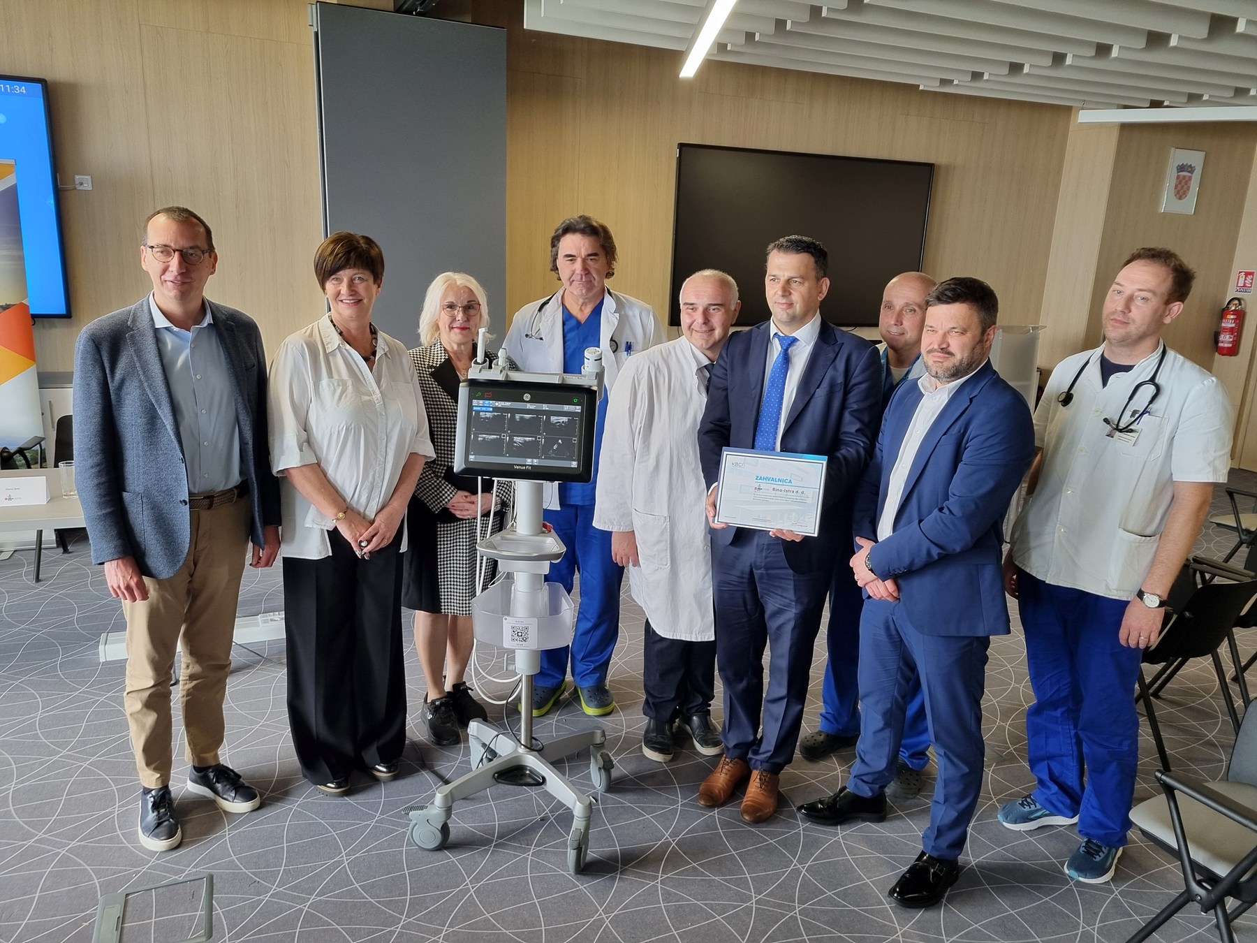 Bina Istra donirala ultrazvučni uređaj Klinici za pedijatriju KBC-a Rijeka